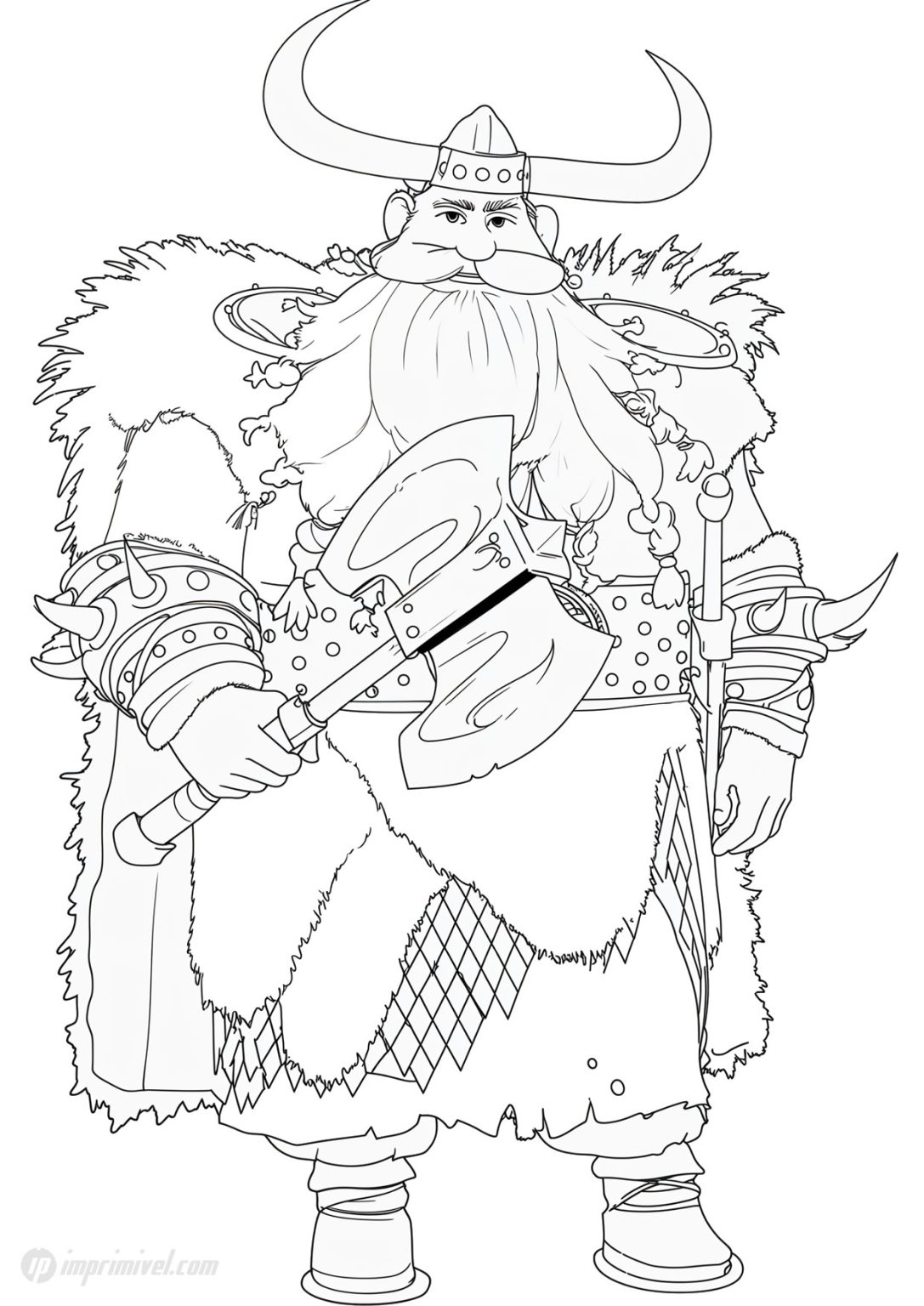 Stoick The Vast How To Train Your Dragon Coloring Page Imprimivel